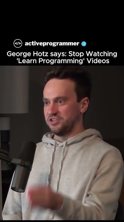 “Learn Programming By Doing” - George Hotz - YouTube