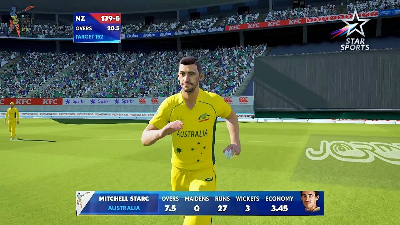 Australia VS New Zealand ICC CWC 2015 Highlights | Cricket 24 | Real ...