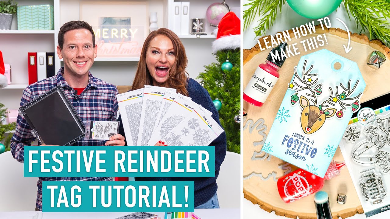 Simple Christmas Tag Tutorial! + FREE Gifts! | Scrapbook.com - YouTube