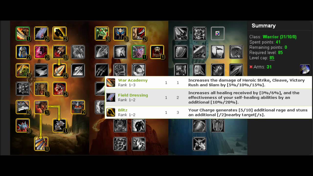 World of Warcraft: Cataclysm Review on Warriors - Talents, Glyphs ...