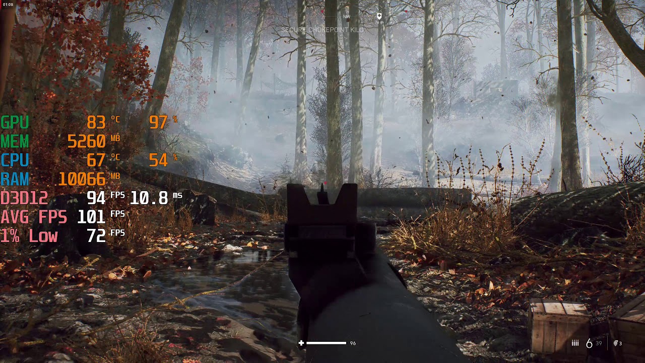 Battlefield V / BFV - RX 5700 XT + i5 10400F - 1440p Max Settings ...