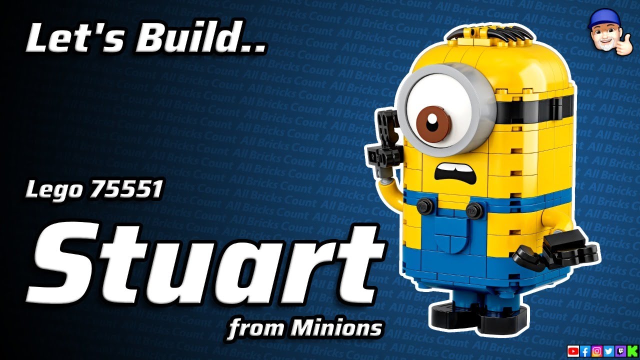 Let's Build Stuart from Lego 75551 Brick-Built Minions and their Lair # ...