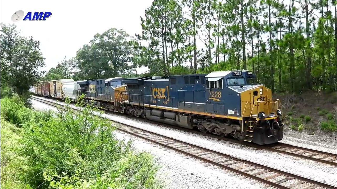 CSX 7228 Nokomis Freight Train - YouTube