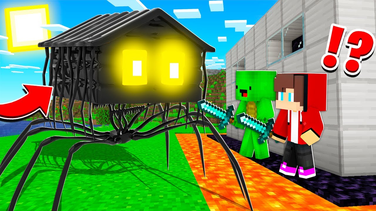 HOUSE HEAD vs The Most Secure House - Minecraft gameplay by Mikey and JJ (Maizen Parody) - YouTube