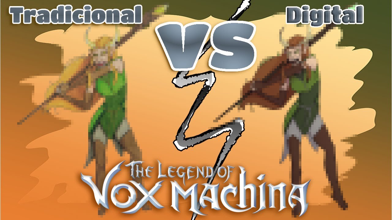 Dibujo Tradicional VS Dibujo Digital - Dibujo a Keyleth de La leyenda ...