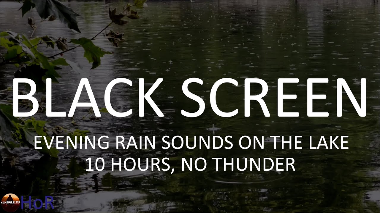 Evening Rain on Lake, Relaxing Rain Sounds on the Lake for Sleep by ...