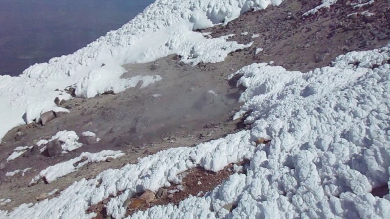 Mount Shasta Sulfur Hot Spring Vent - YouTube