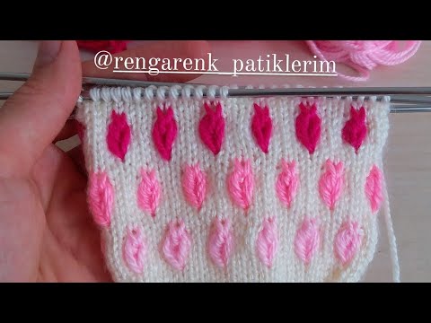Yapraklı Beş Şiş Patik Modeli ~Rengarenk Patiklerim