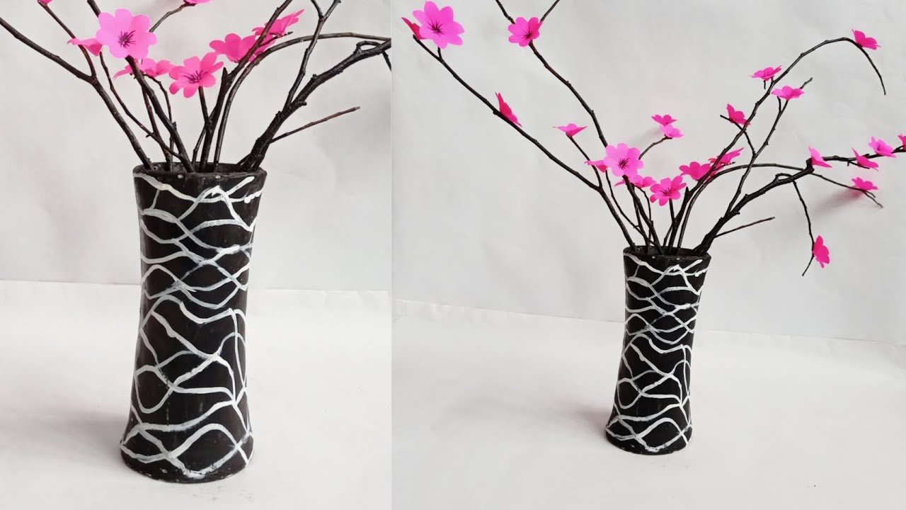 How to make a beautiful flower pot at home / best out of waste plastic ...