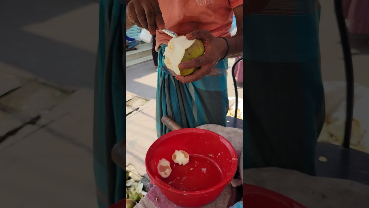 Raw Palm | Tal sash | Bangladesh Street Fruit - Street Food Spectacle