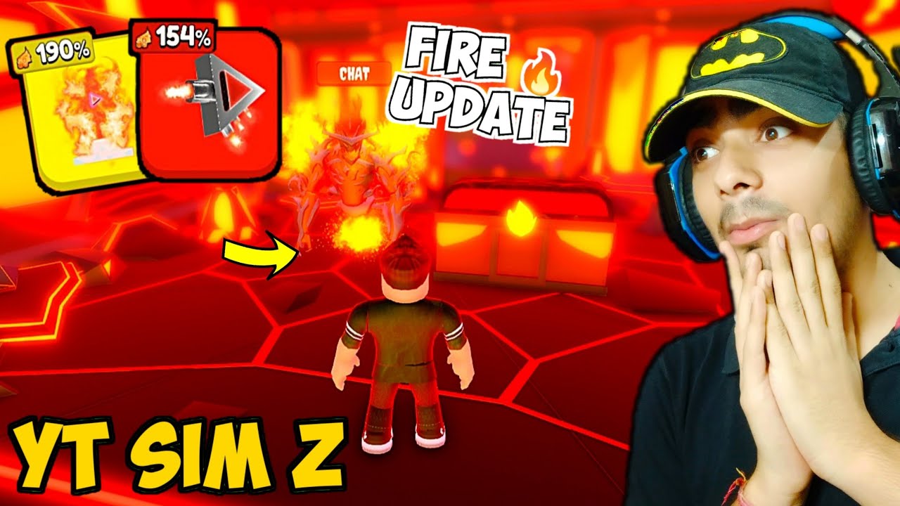 NEW *FIRE UPDATE* In YouTube Simulator Z Roblox! - YouTube