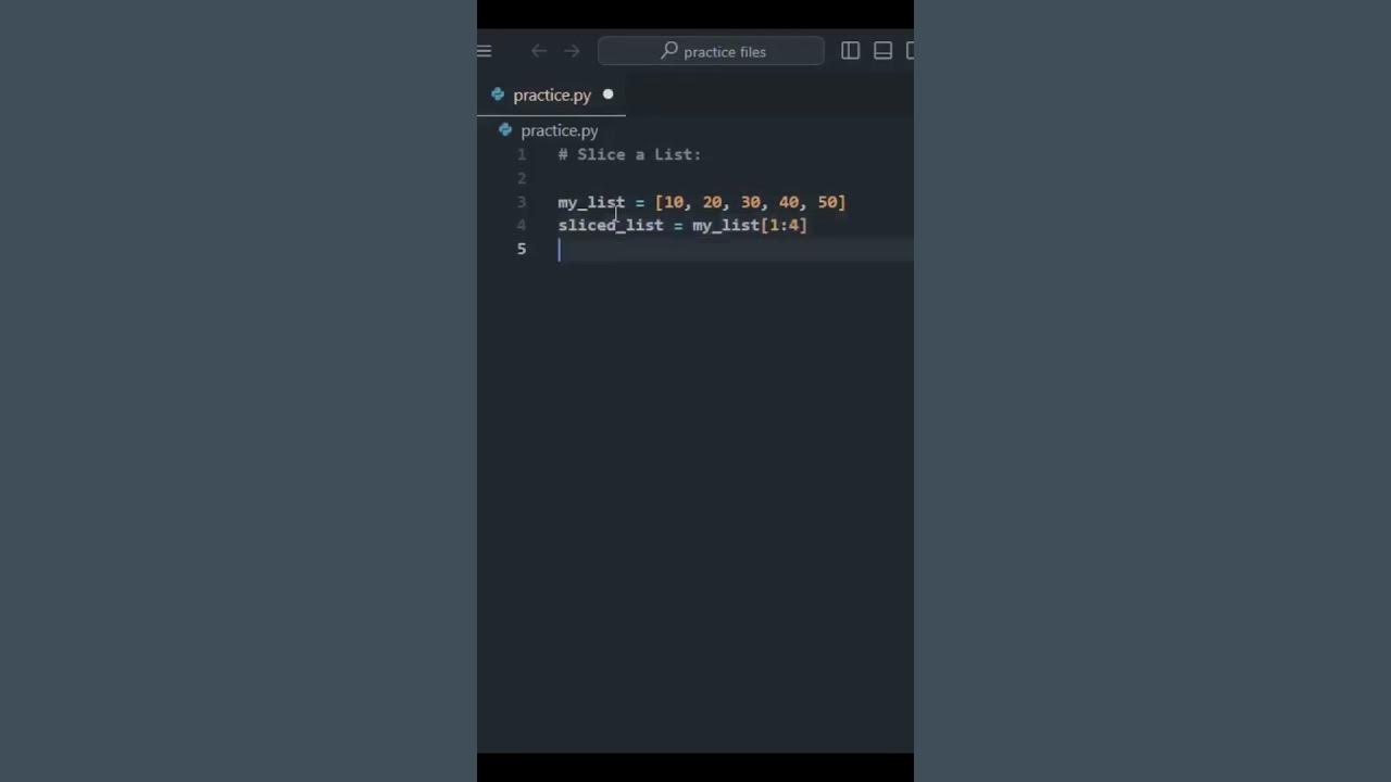 Slice A List Python Pythonprogramming Coding Learnpython Pythonforbeginners Youtube