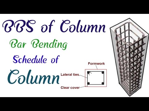 BBS of Column | How to calculate Bar Bending Schedule of Column ...