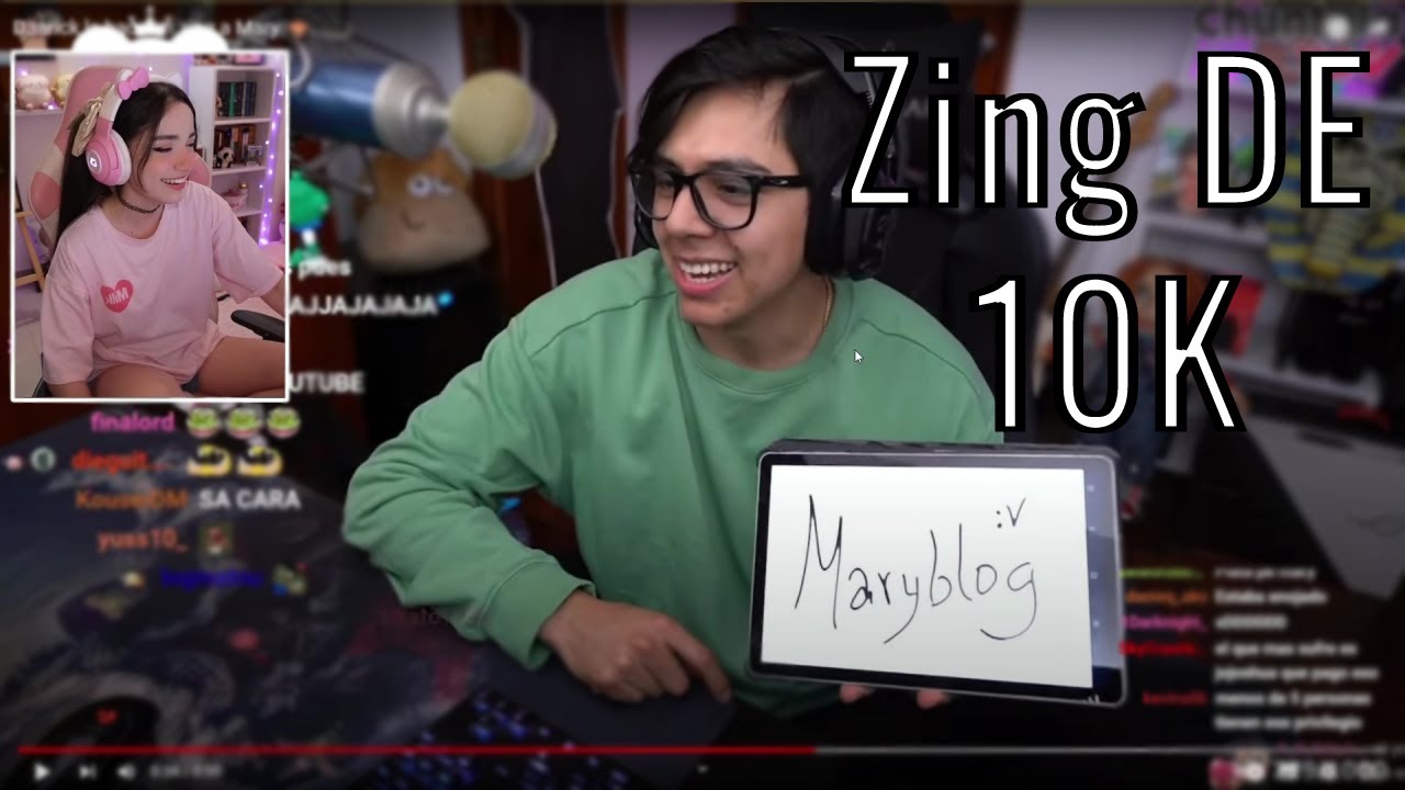 TheDaarick28 le hace un zing a MaryBlog y ella lo reacciona, uy uy ...