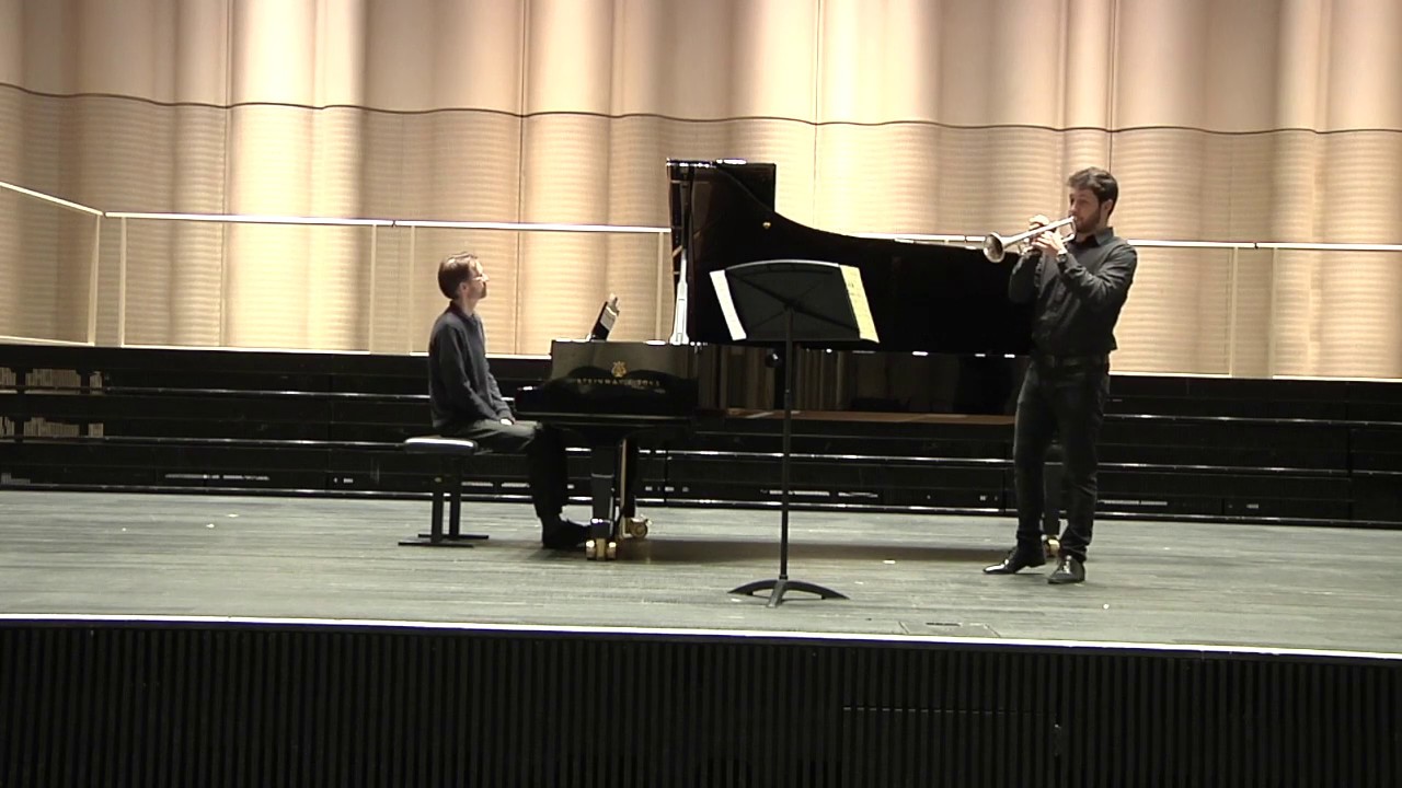 Honegger - Intrada Trumpet & Piano - YouTube