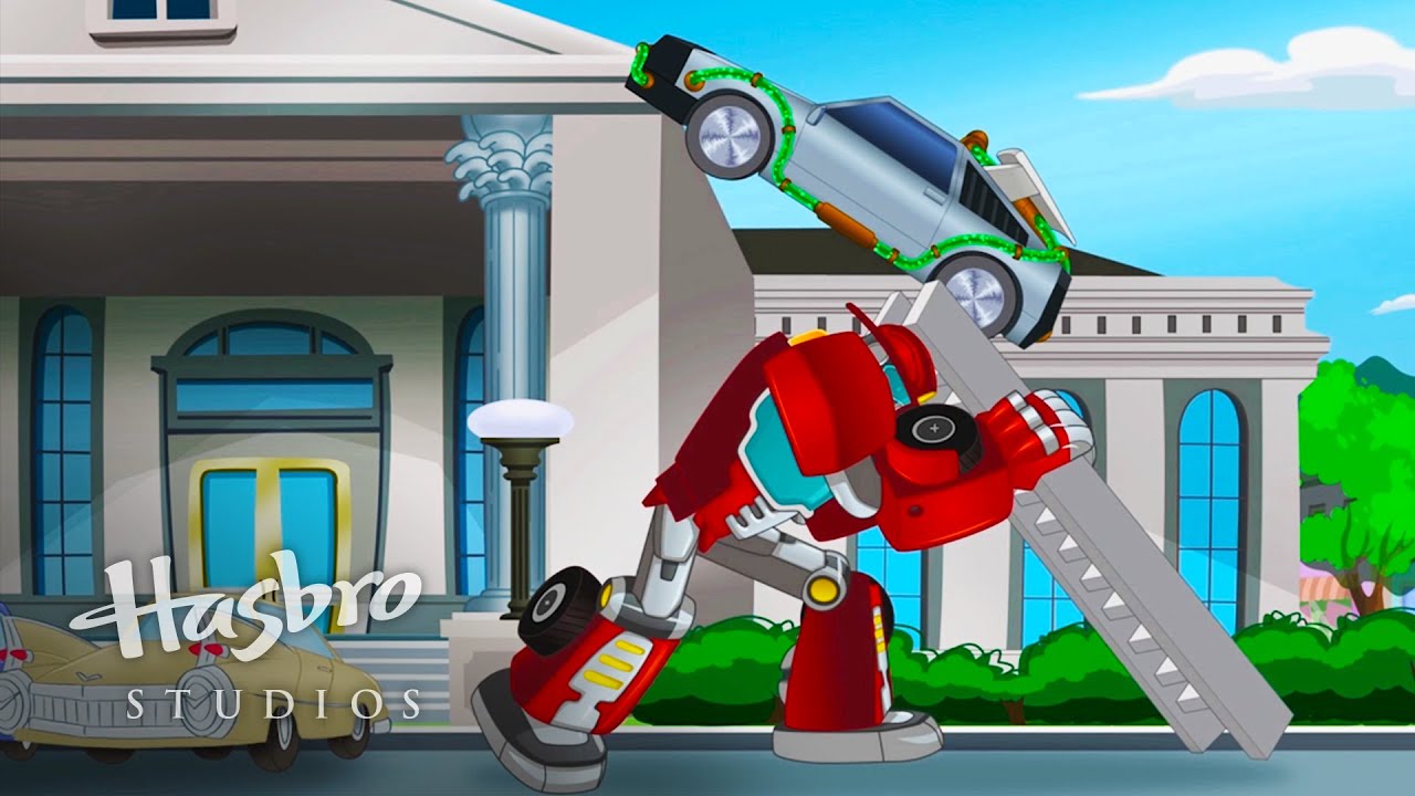 Transformers: Rescue Bots - Griffin Rock Rescues "Runaway Car" Short ...