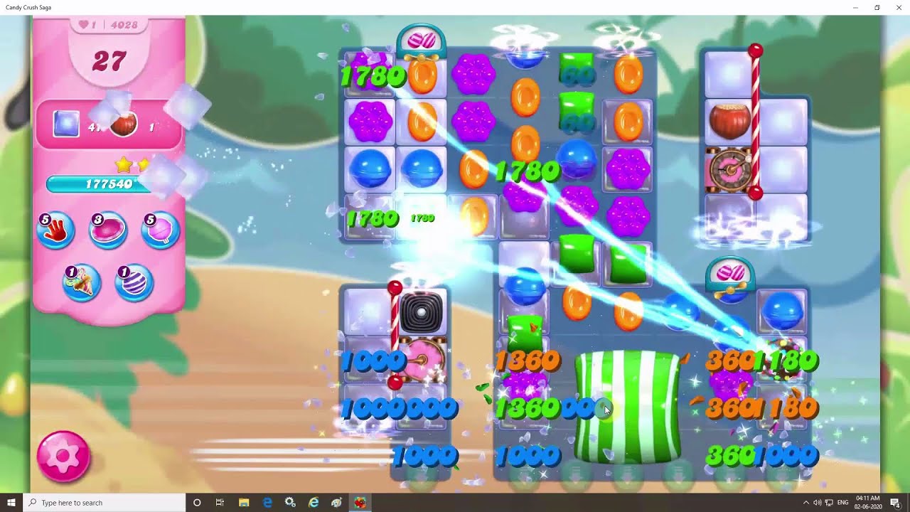 Candy Crush Saga Level 4028 - YouTube