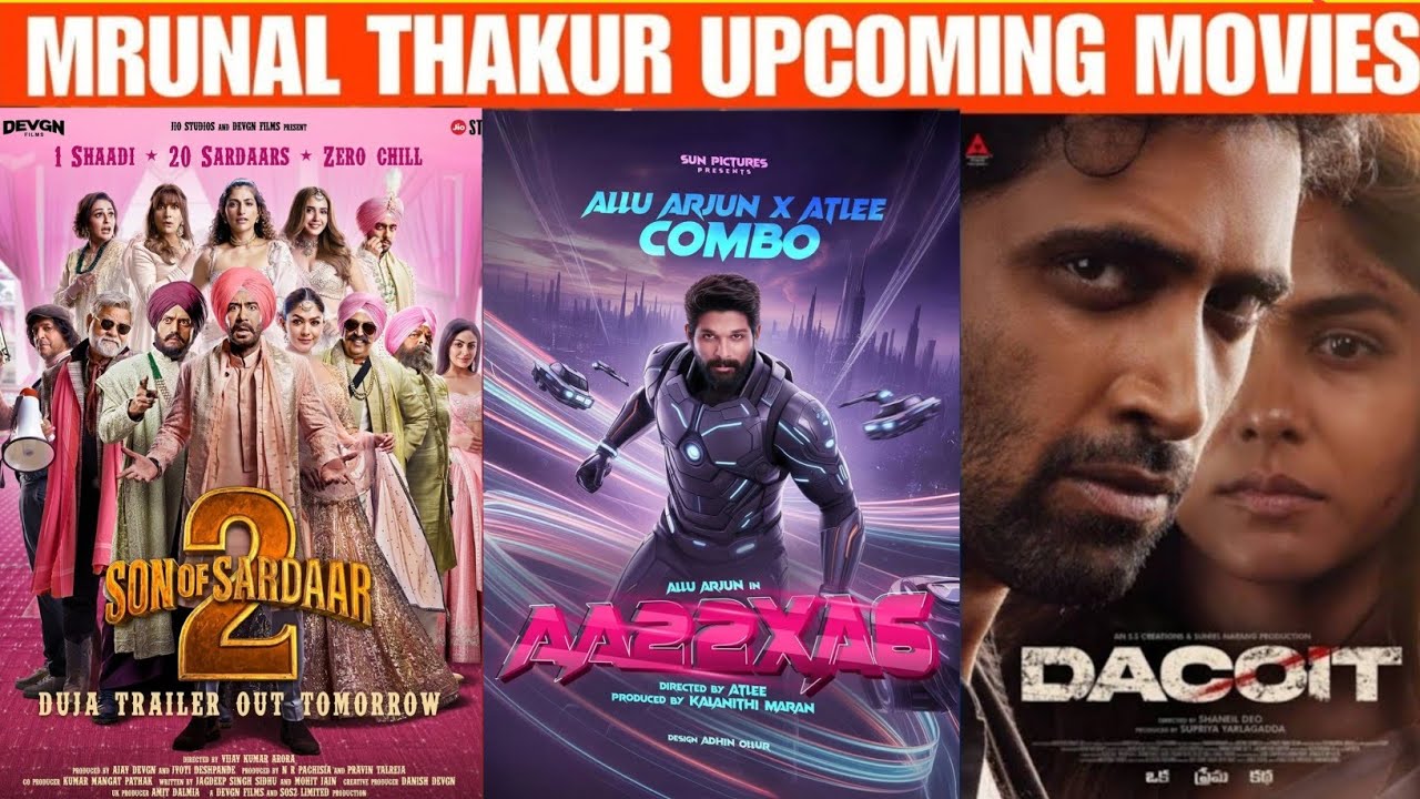 Top 06 Mrunal Thakur Upcoming Movies List 2025-26 With Release Date 🔥 ...