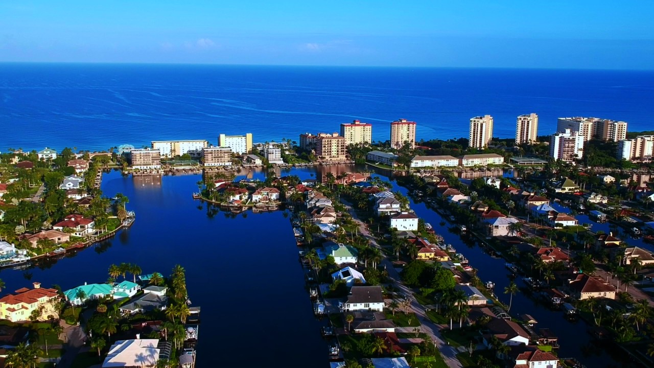 Naples Florida Beach Aerial View with DJI Spark - YouTube
