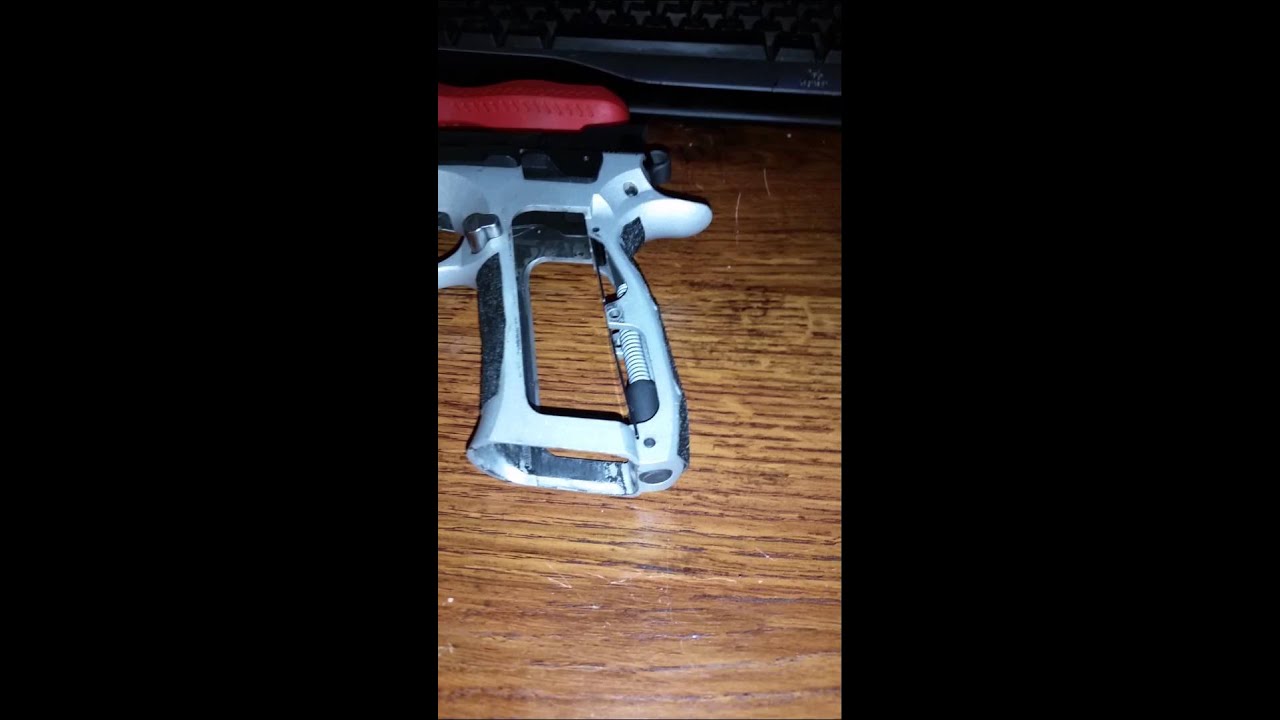 Removing Cz 75 shadow hammer spring - YouTube