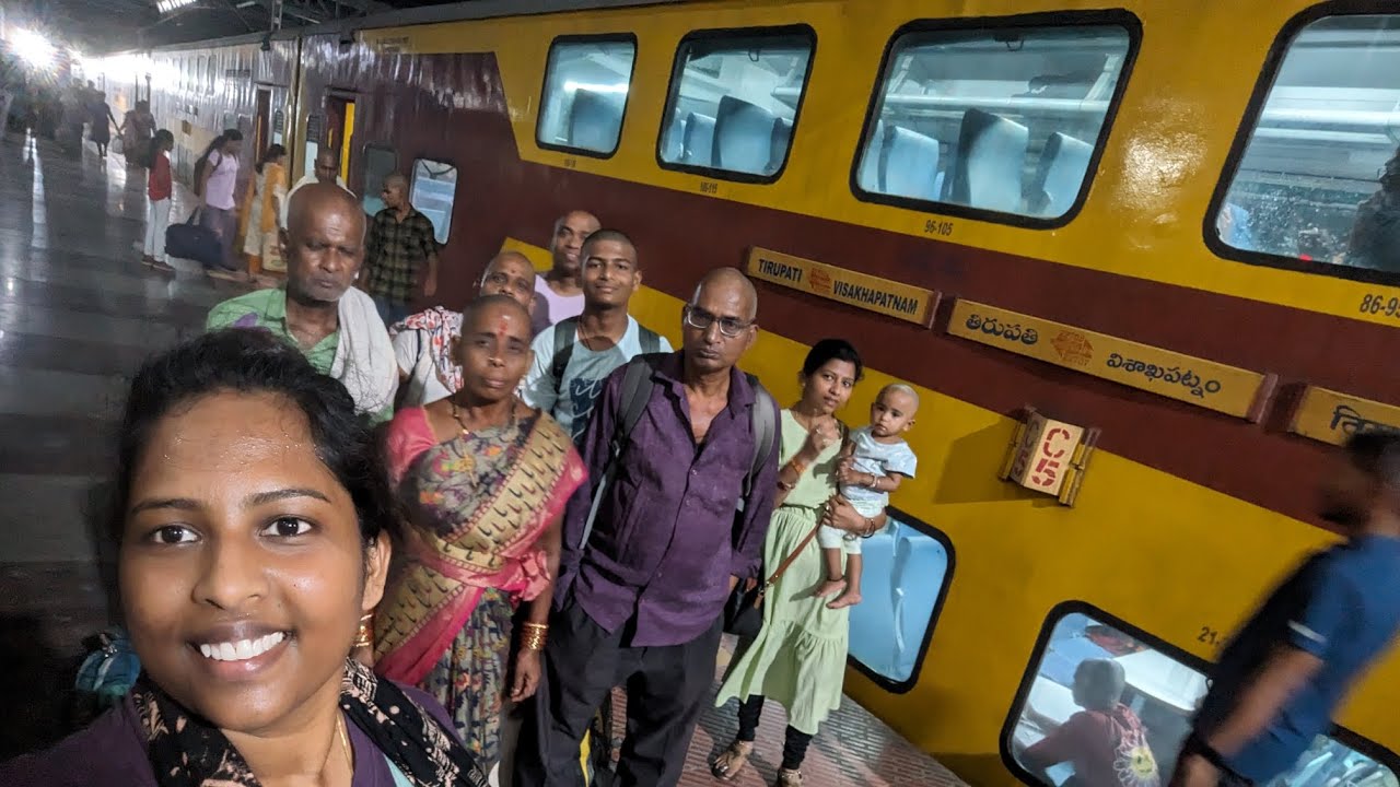 Travel in DD train tirupati to visakhapatnam with family (double decker ...