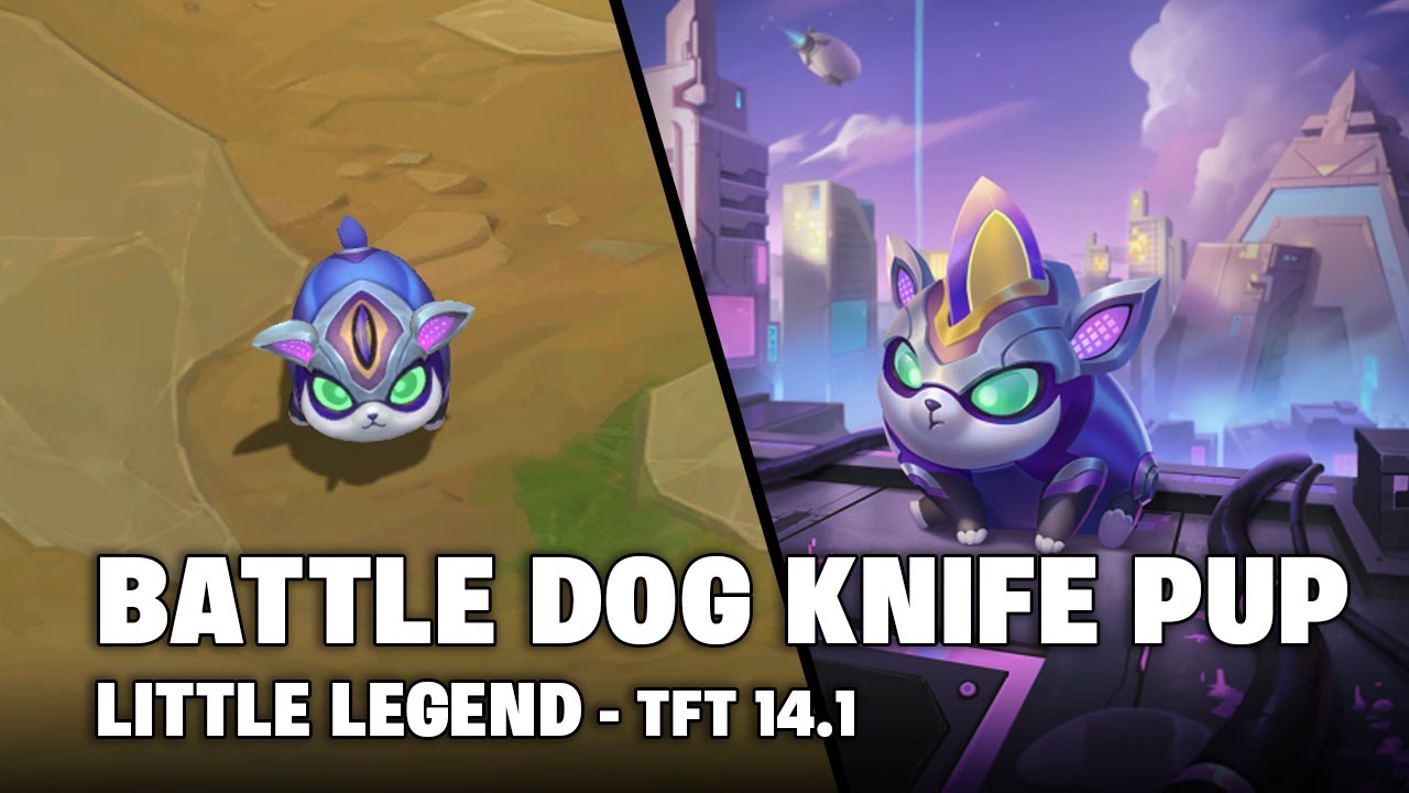 BATTLE DOG KNIFE PUP - EMOTES | TFT 14.1 - YouTube