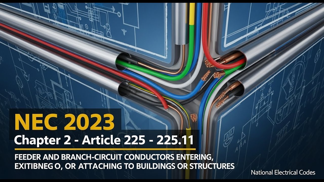 Section 225.11 Feeder and Branch-Circuit Conductors Entering, Exiting ...