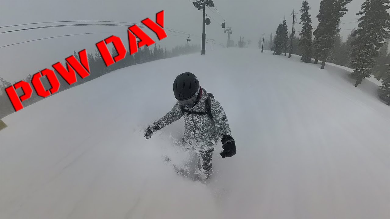 Snowboarding Pow Day @ Keystone - YouTube