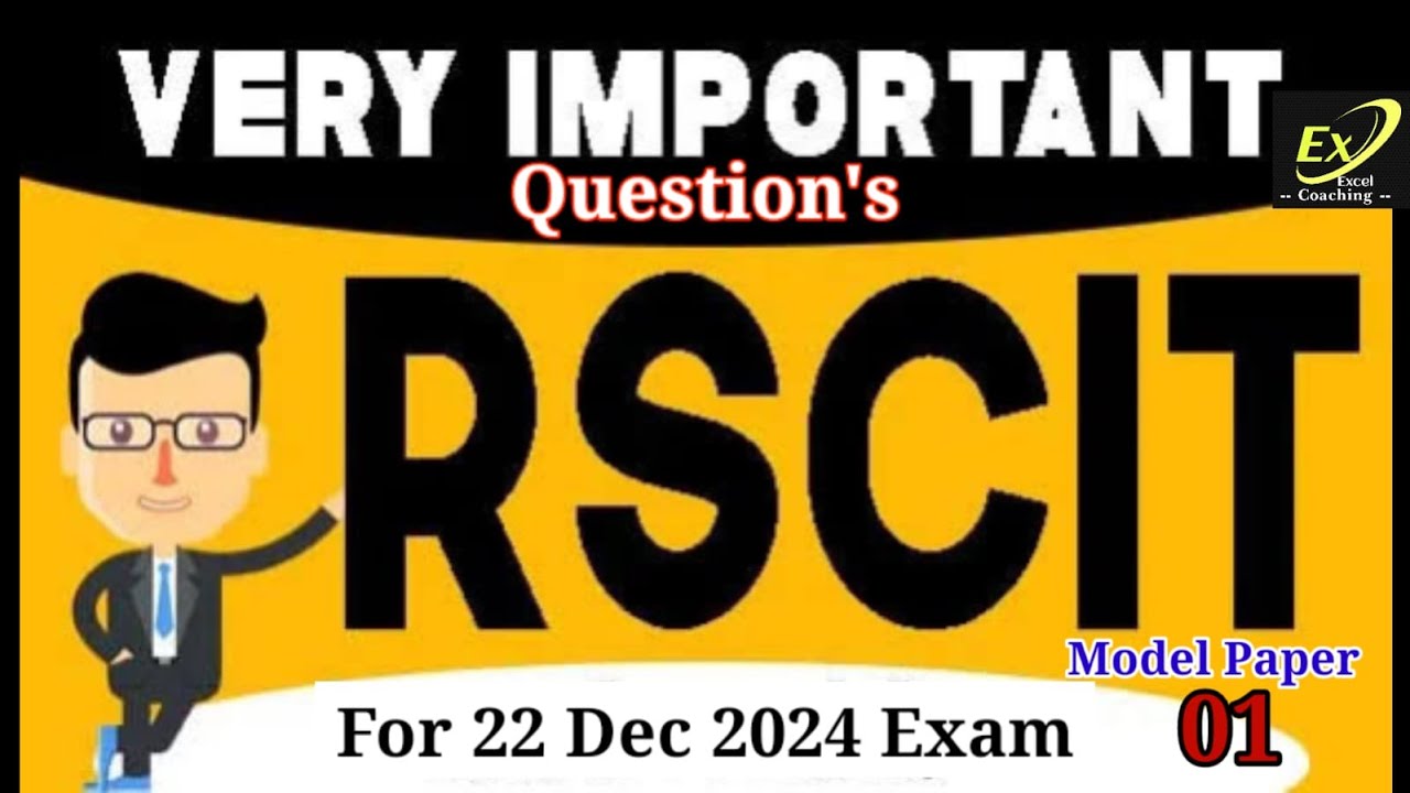 RSCIT Important Question Model Paper 01 22 December 2024 Important ...