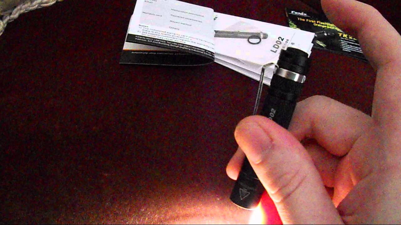 Fenix LD02 flashlight review - YouTube