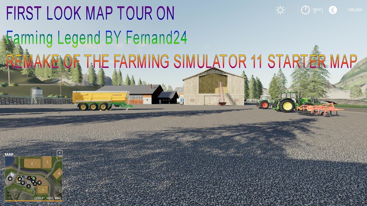 farming simulator 19 MAP FIRST LOOK FARMING LEDGEND REDONE FS 11 MAP ...