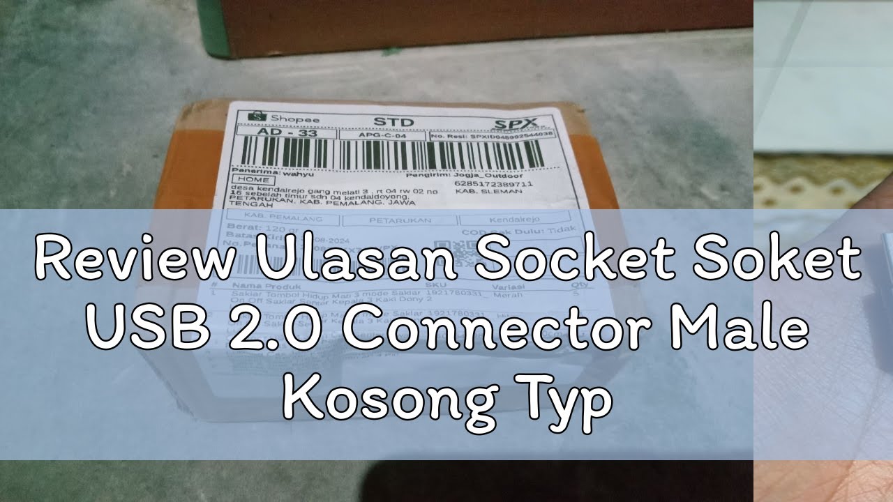 Review Ulasan Socket Soket USB 2.0 Connector Male Kosong Type A Jack ...