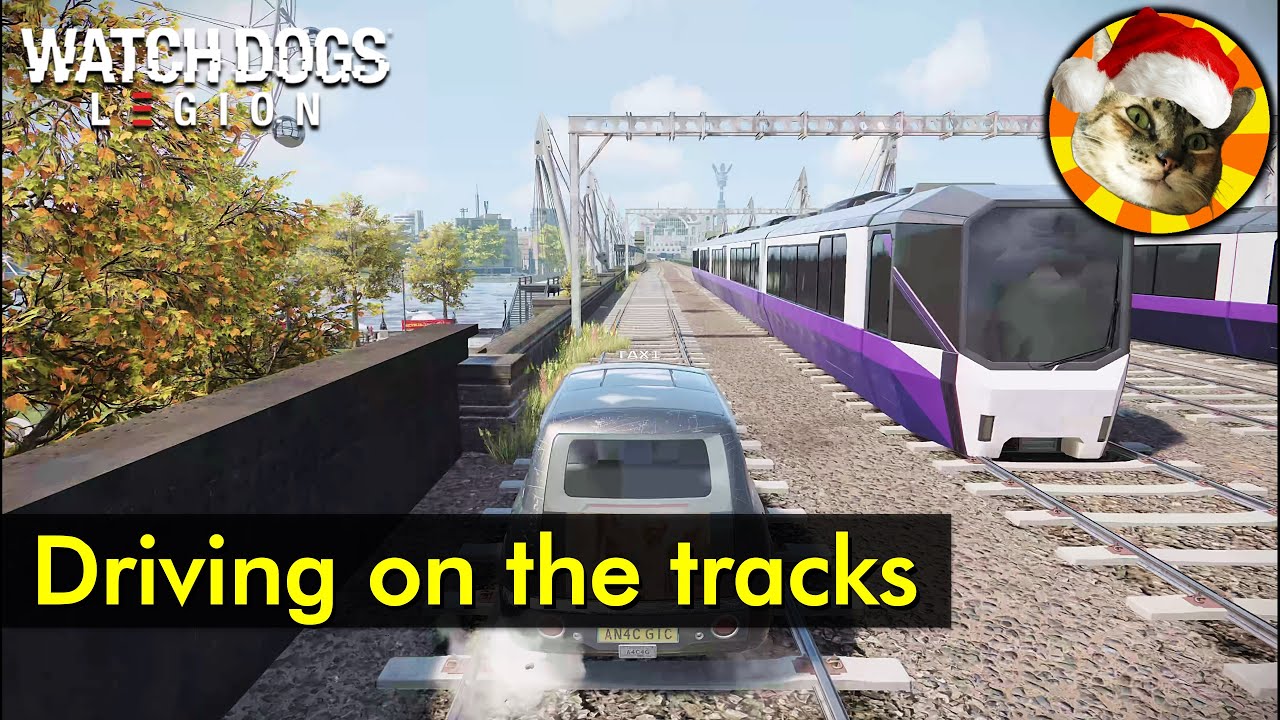 Driving a cab on the train tracks lol | Watch Dogs: Legion | The Game ...