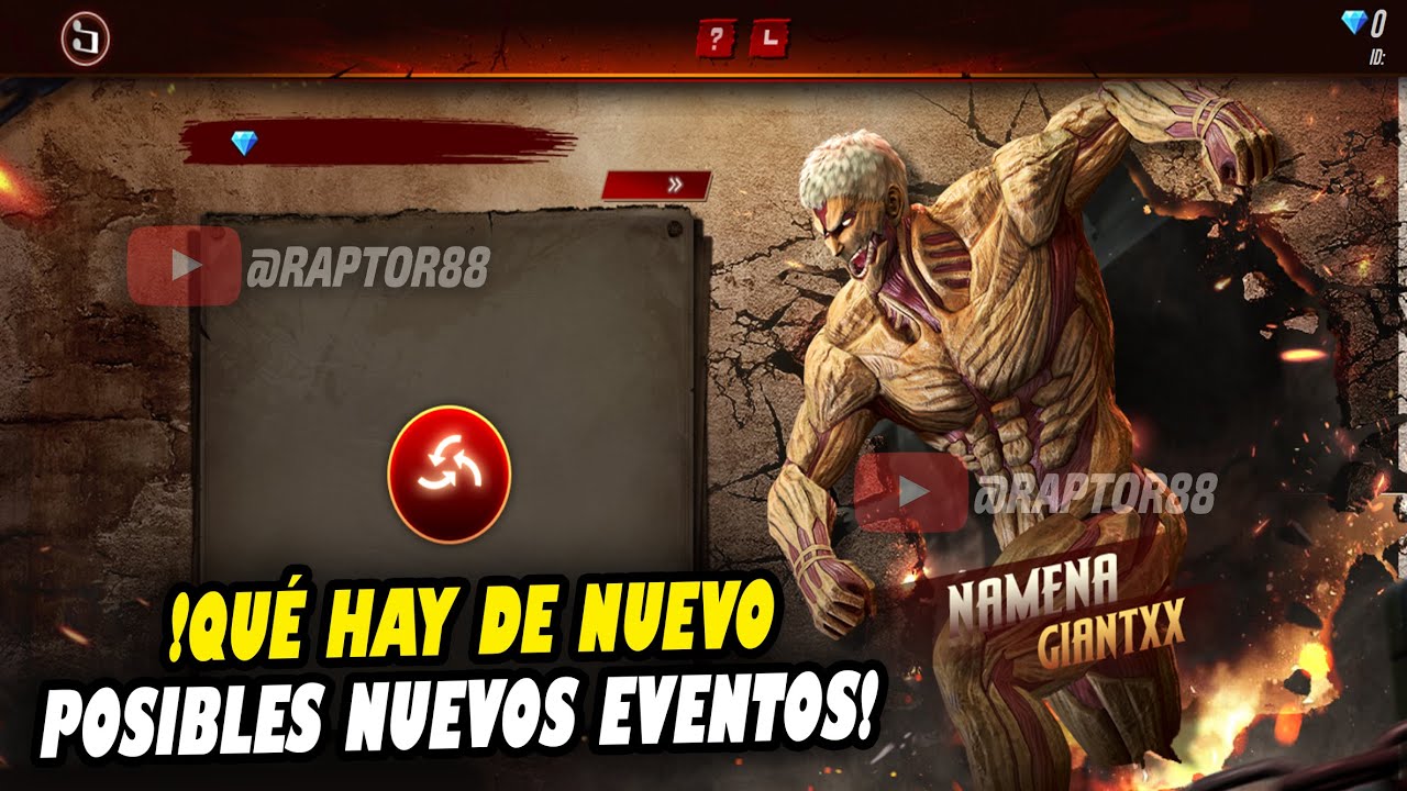 REGRESA LA COLABORACION ATAQUE A LOS TITANES A FREE FIRE SHINGEKI NO ...