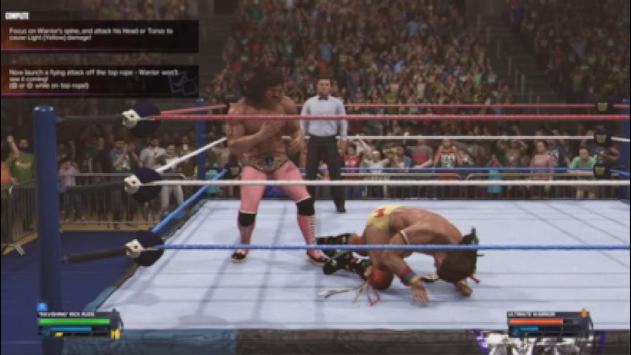 WWE 2K24 SHOWCASE RICK DUDE Vs ULTIMATE WARRIOR - YouTube