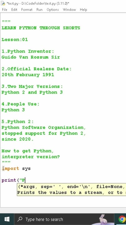Get Python Version Shorts Python Coding Pythontricks Pythonprogramming Youtube