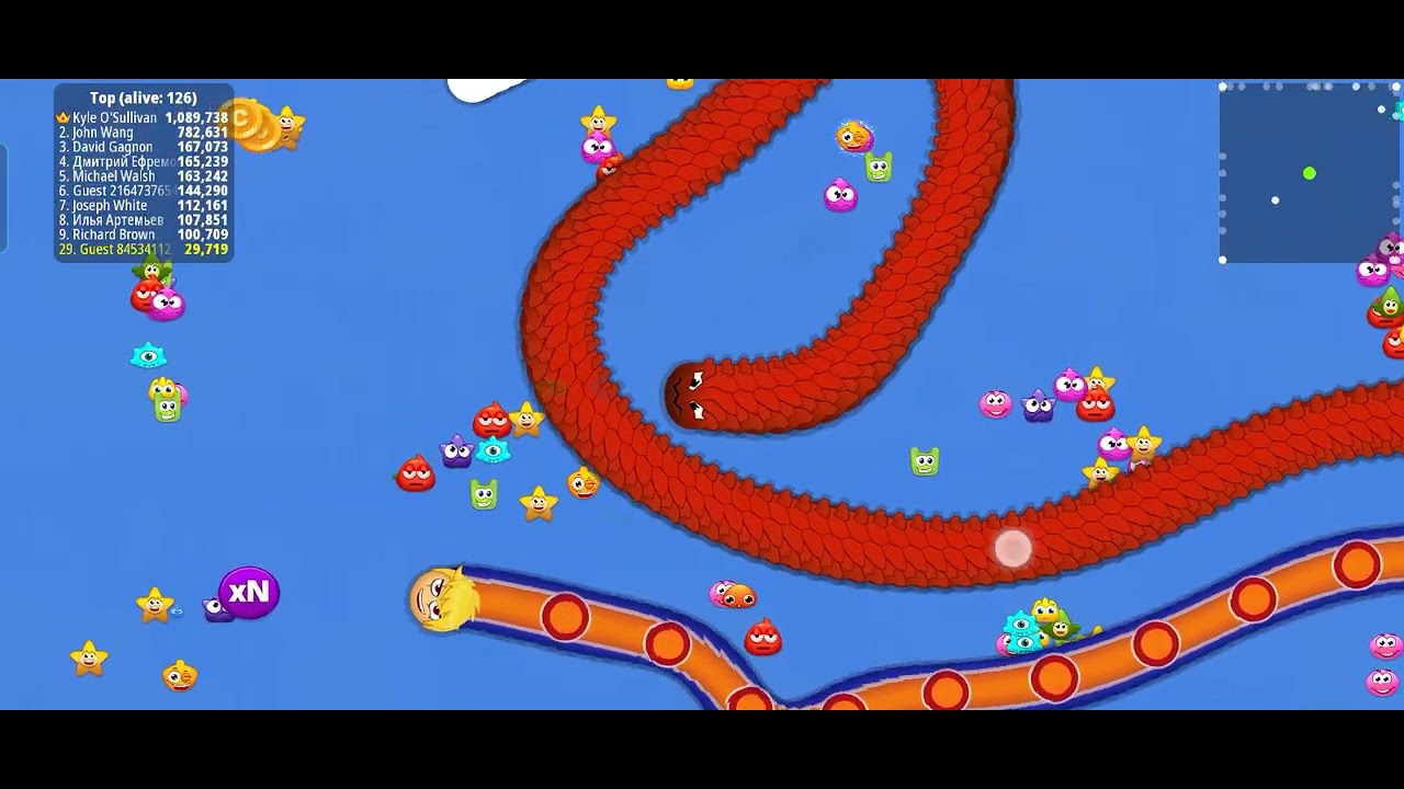 🐍🐍 WormsZone io All World Game Worms game Police Support For My Channel ...