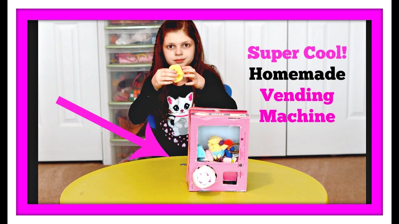Homemade Vending Machine. You can vend squishies, candy and toys - YouTube