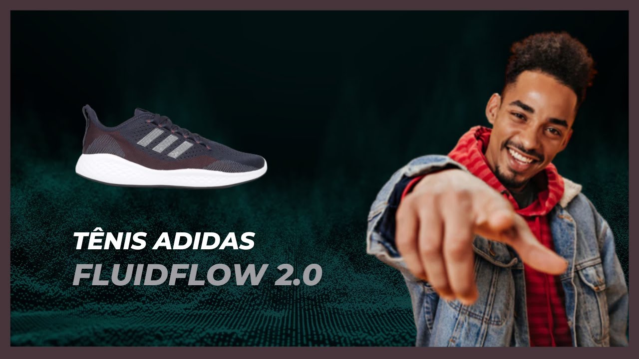 Tênis Adidas Fluidflow 2.0! 🔴CONFORTO E VERSATILIDADE🔴 para o dia a dia! - YouTube