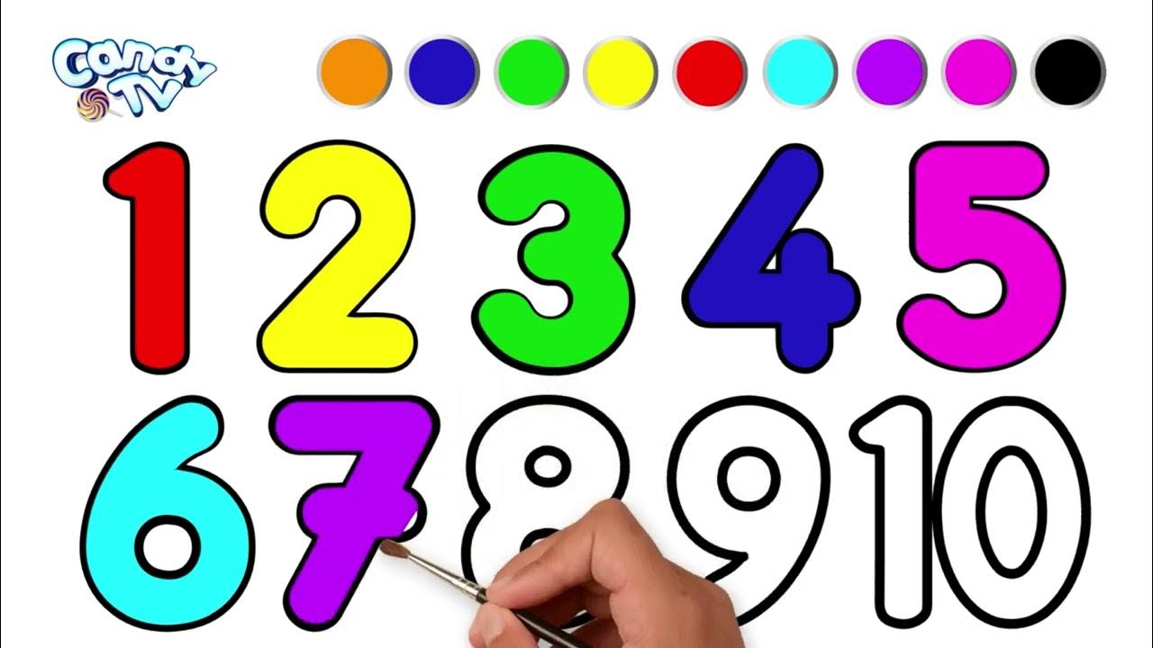 Let's Learn Numbers 1 to 10 | Number drawing | Preschool Learning For ...