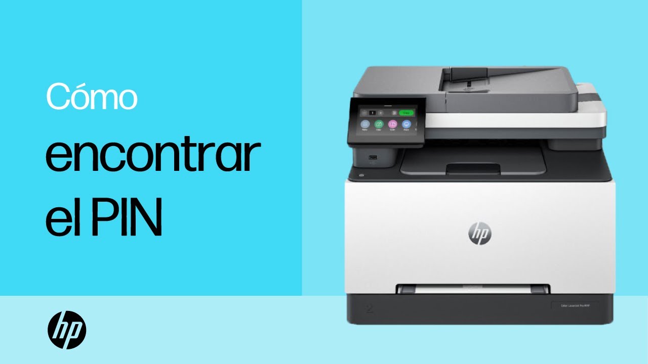 Cómo encontrar el PIN | Impresoras HP Color LJ Pro 3201-3204, 3288, MFP 3301-3304, 3388 | HP ...