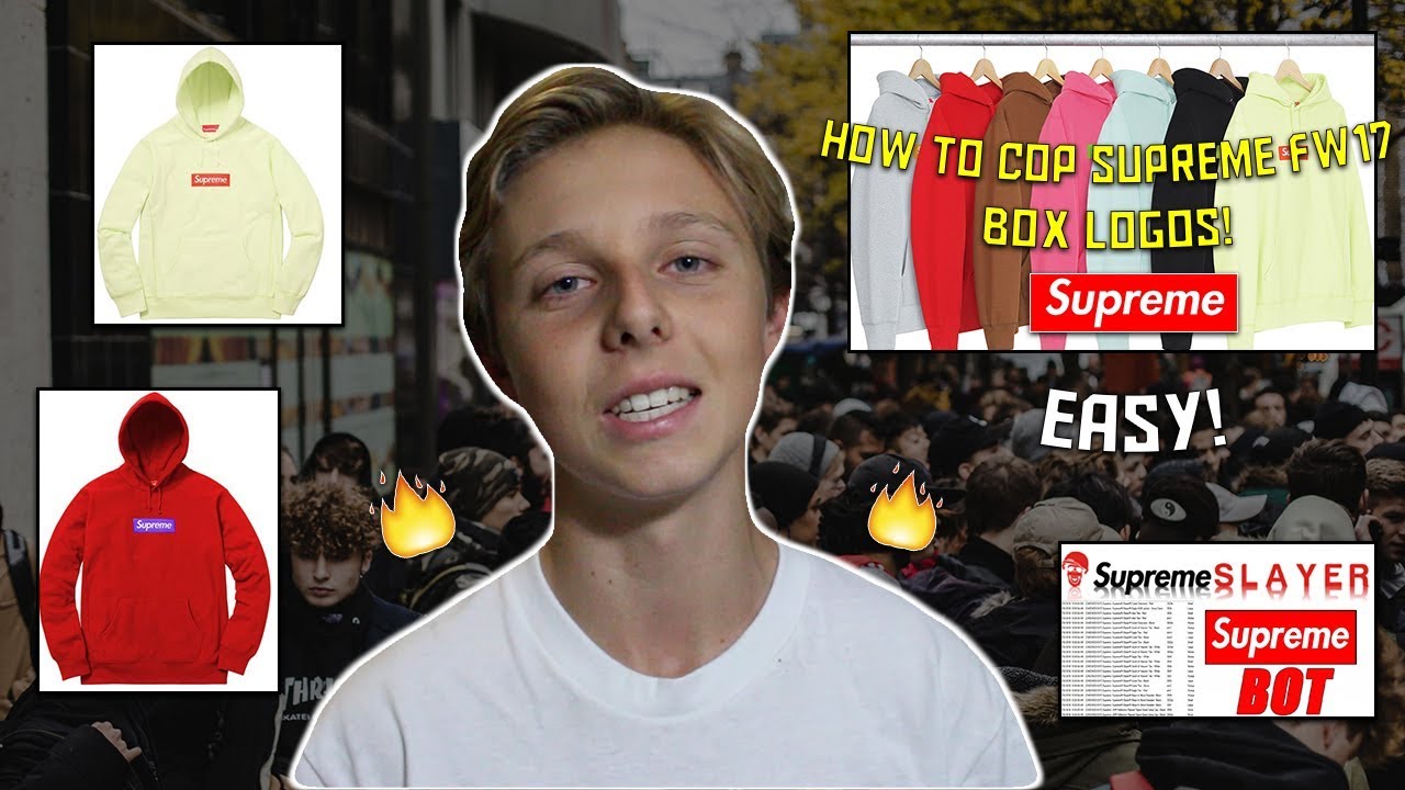 HOW TO COP THE SUPREME FW17 BOX LOGOS SUCCESSFULLY!! (SUPREME FW17 WEEK ...