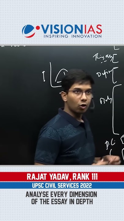 Toppers on Essay| Topper tip by Mr. Rajat Yadav, AIR 111, UPSC CSE 2022 | Tip #397 - YouTube