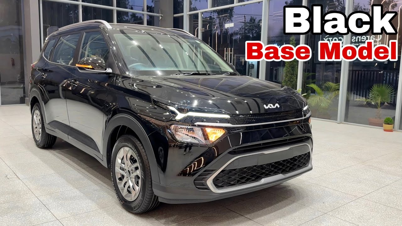 KIA CARENS 2024 Prestige Black Colour 2nd Base Model Review - YouTube