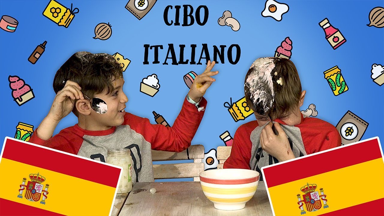BAMBINI SPAGNOLI ASSAGGIANO CIBI ITALIANI | MADE IN ITALY CHALLENGE ...