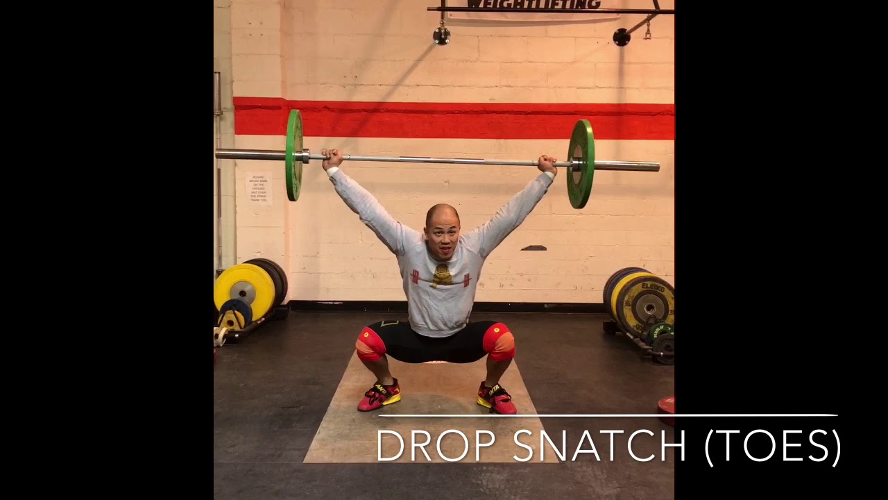 Drop snatch (toes) - YouTube
