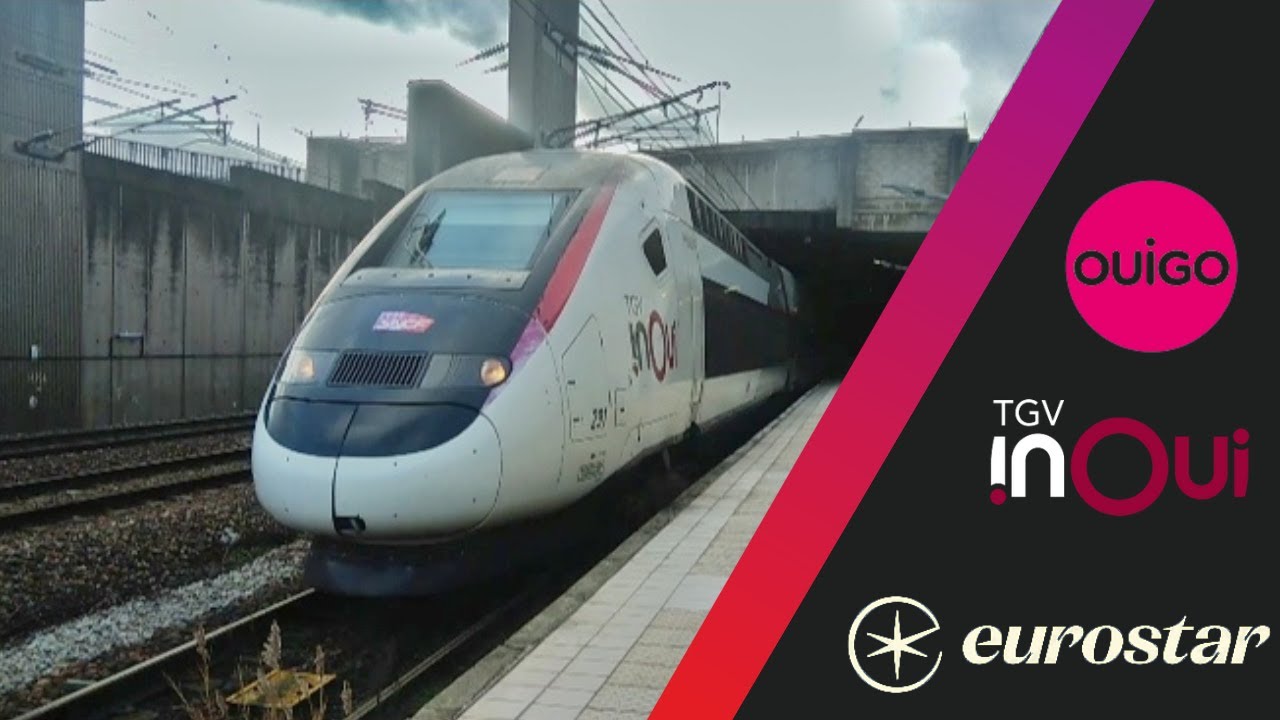 High speed train (TGV , EUROSTAR , OUIGO) - YouTube