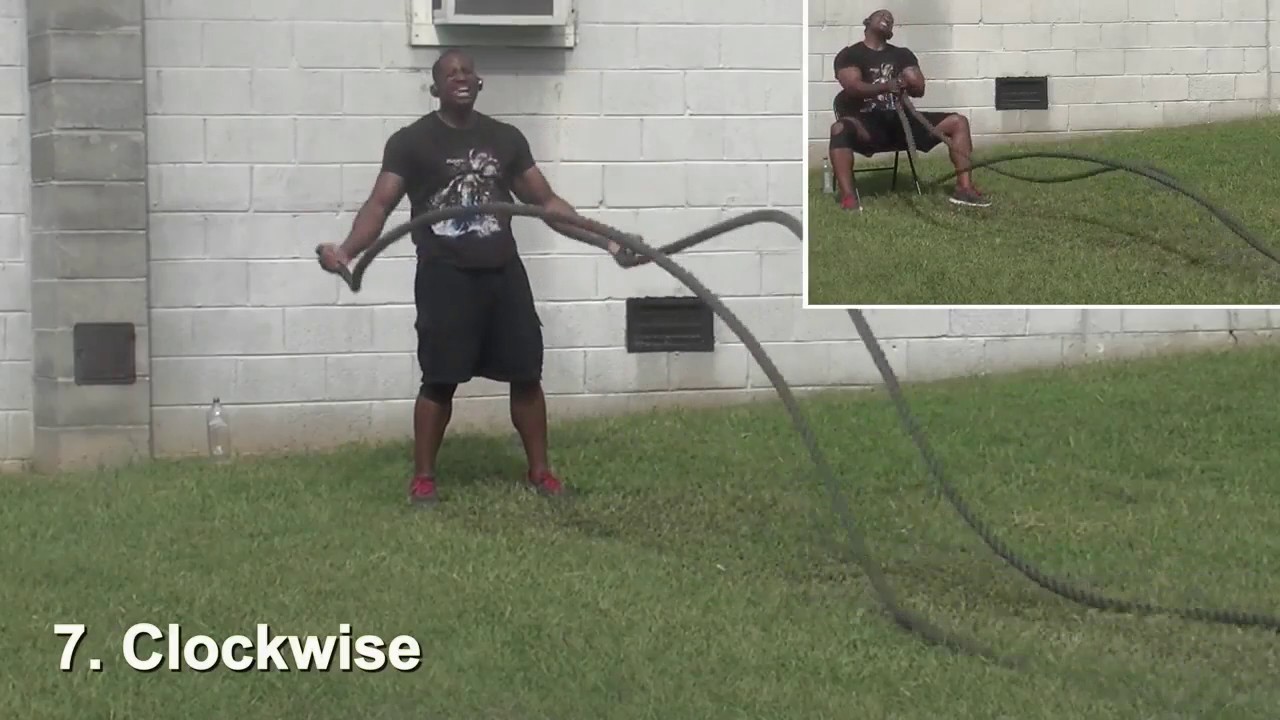 Battle Ropes Clockwise Exercise - Leanness Lifestyle University - YouTube
