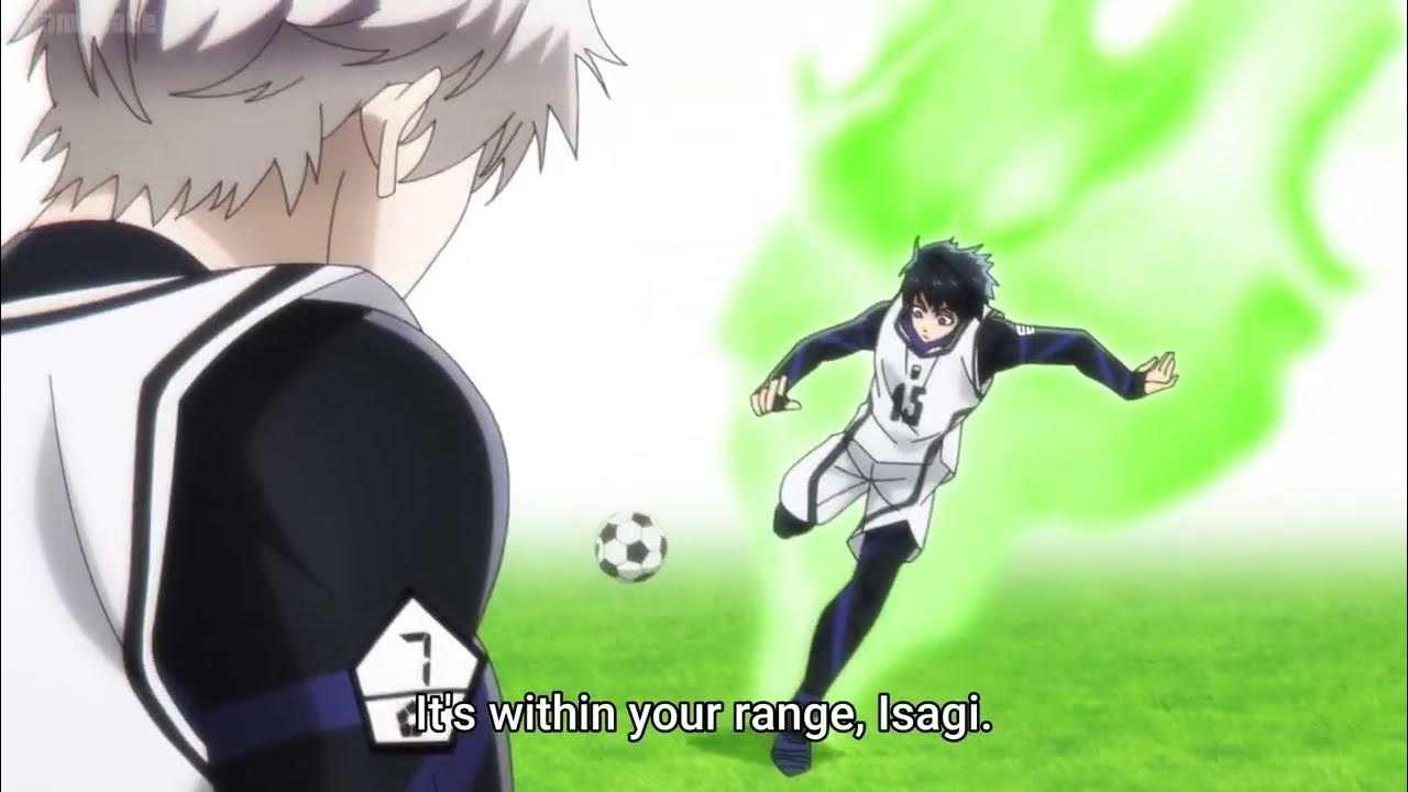 Isagi's Direct Shot scores a goal vs Rin Itoshi's team Blue Lock Rank 1-3 - Blue Lock Episode 13 ...
