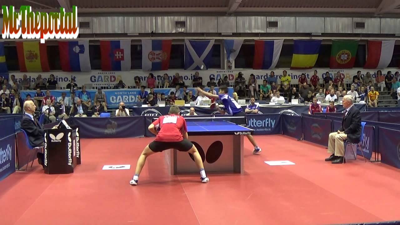 Table Tennis EYC 2014 - Alexandre Cassin Vs Filip Zeljko - (Junior 1/2 ...